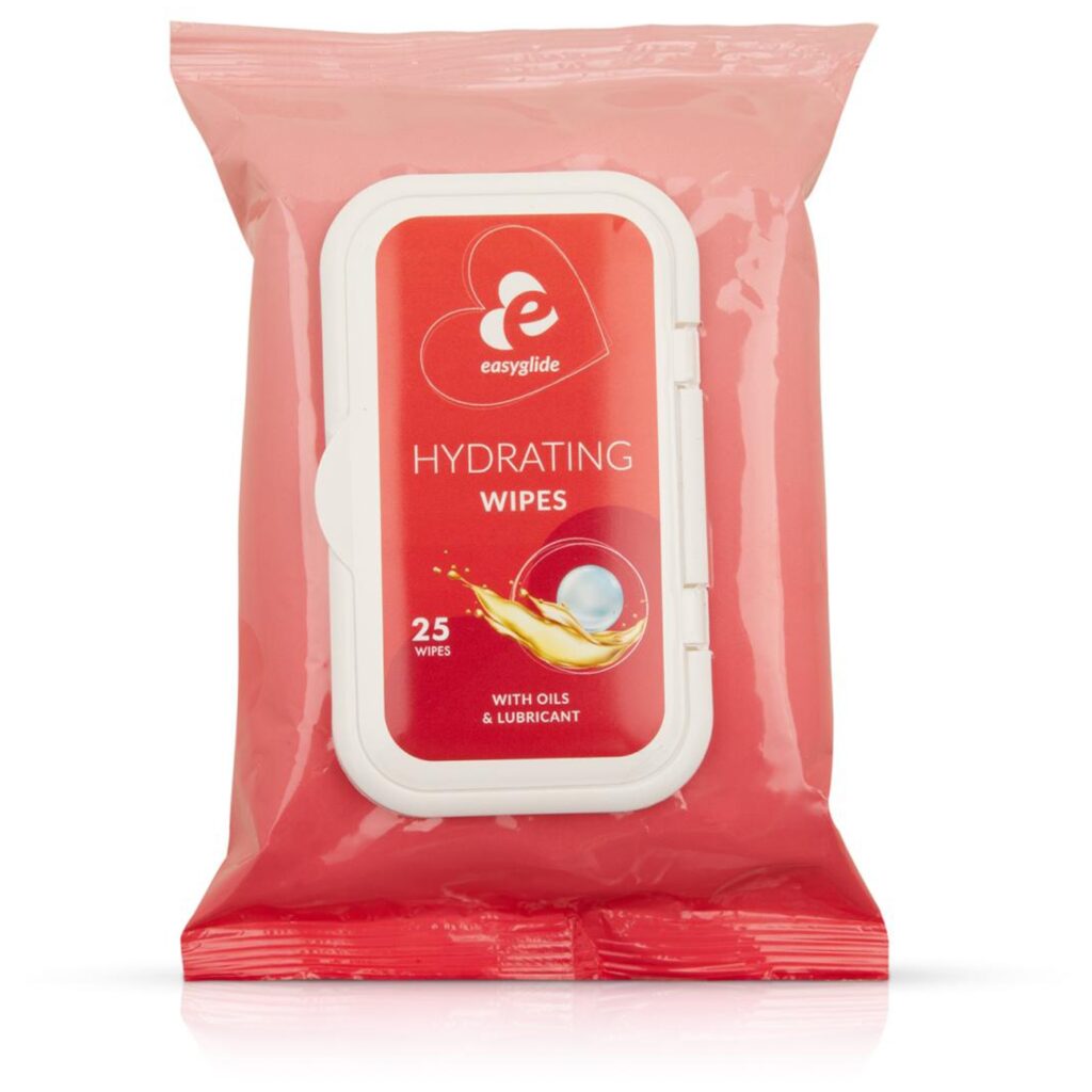 EasyGlide Hydrating Wipes med Olier og Glidemidler – Belugi